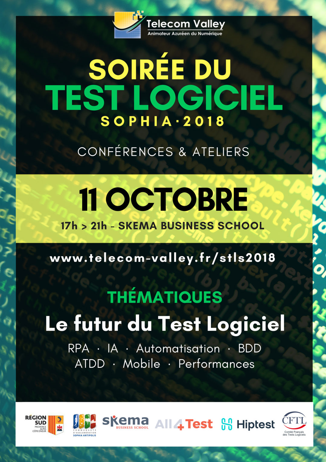 Soirée du Test Logiciel Sophia 2018 : Quel futur pour le Test Logiciel ... Soirée du Test Logiciel Sophia 2018 : Quel futur pour le Test Logiciel ...